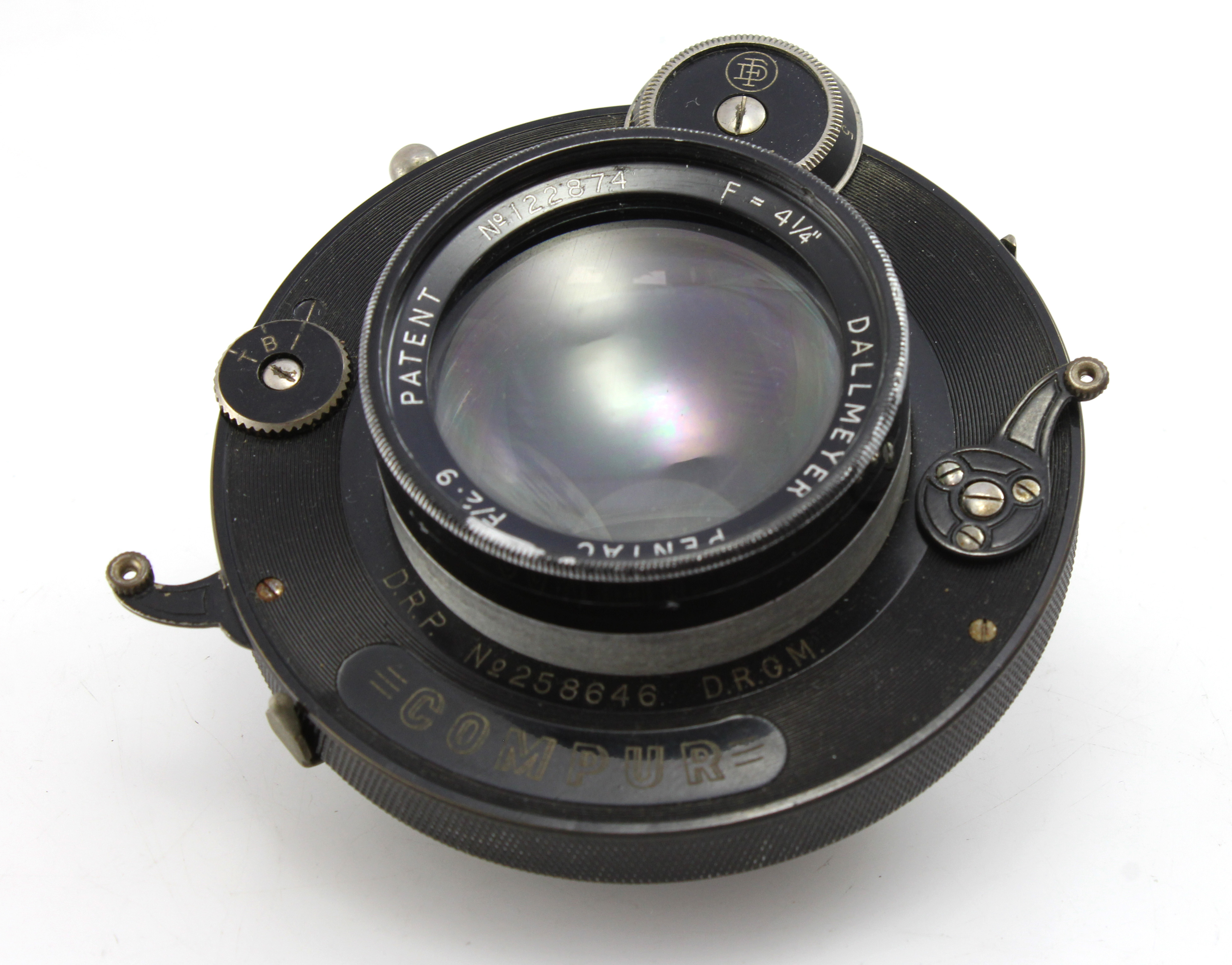 Dallmeyer Pentac 4 1/4″ F2.9 Lens for Large Format. Covers 5×4. 108cm ...