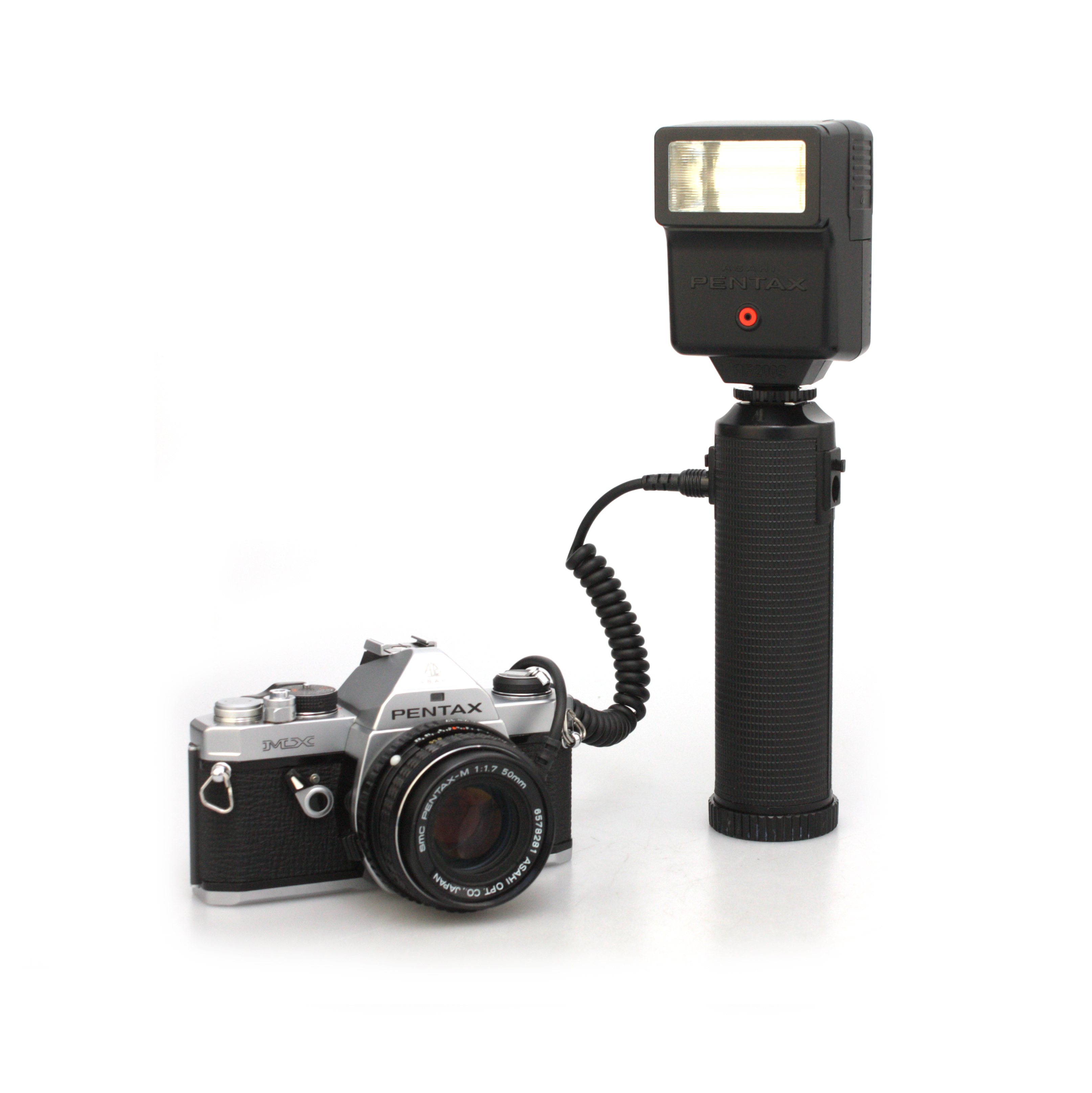 Pentax Flash Shoe Handle Flash Grip Holder w/ AF 200S Flash – Pentax ...