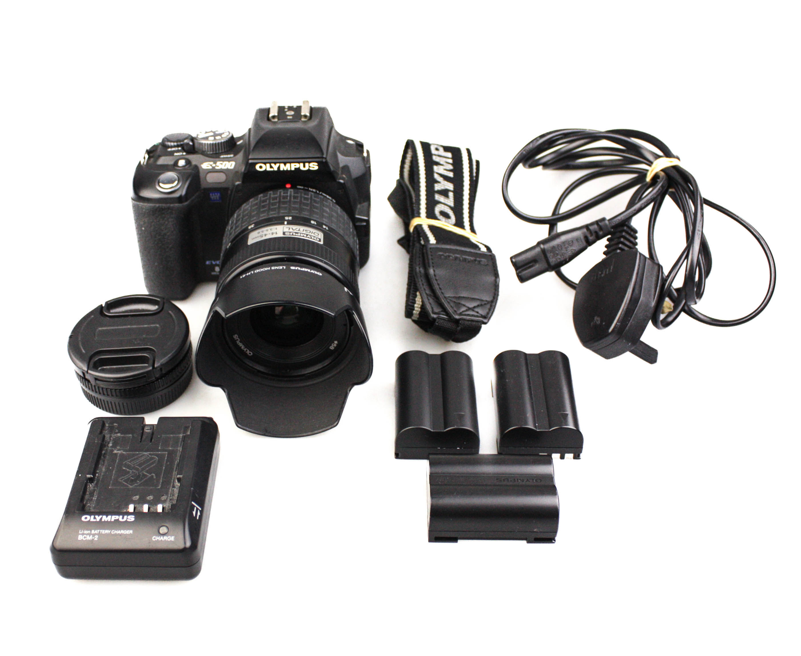 Olympus E-500 8MP CCD Four Thirds Camera w/ Zuiko 14-45mm F3.5-5.6 Zoom ...