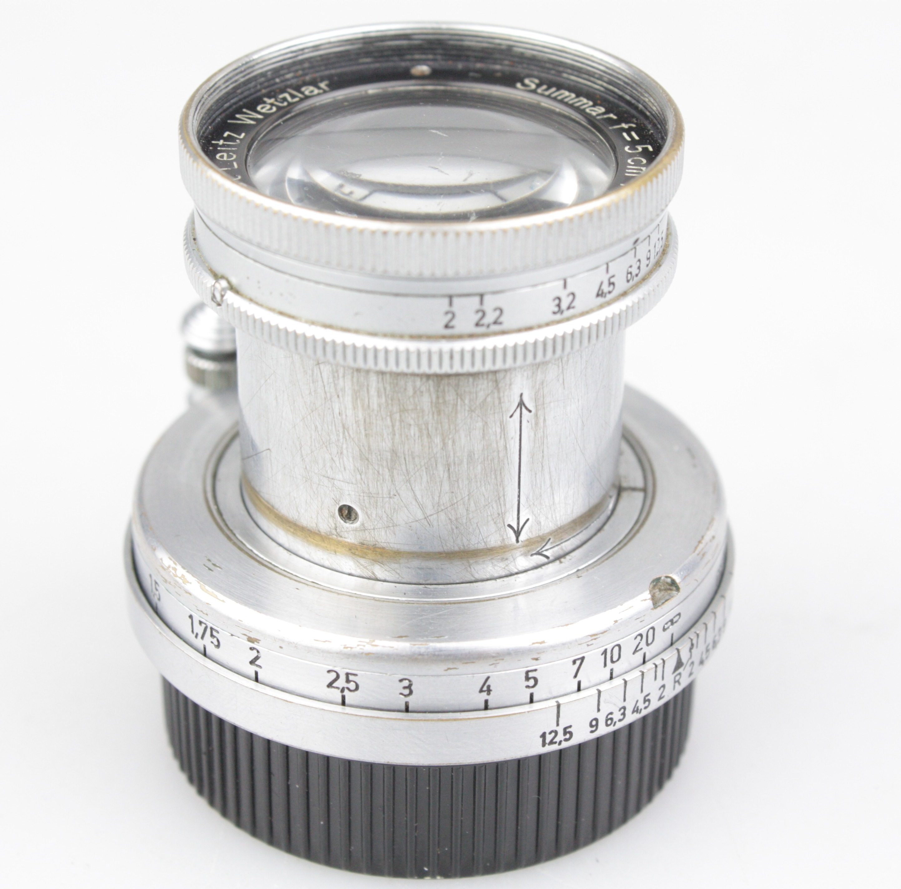 Ernst Leitz Wetzlar SUMMAR 5cm 50mm F/2 lens, Leica L39 / LTM / 39mm ...