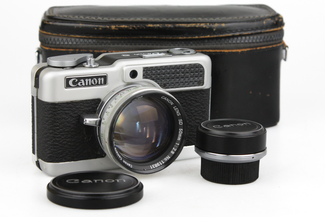 Canon Demi Half Frame Camera, with 50mm f2, 28mm f/2.8 Lens & Case ...