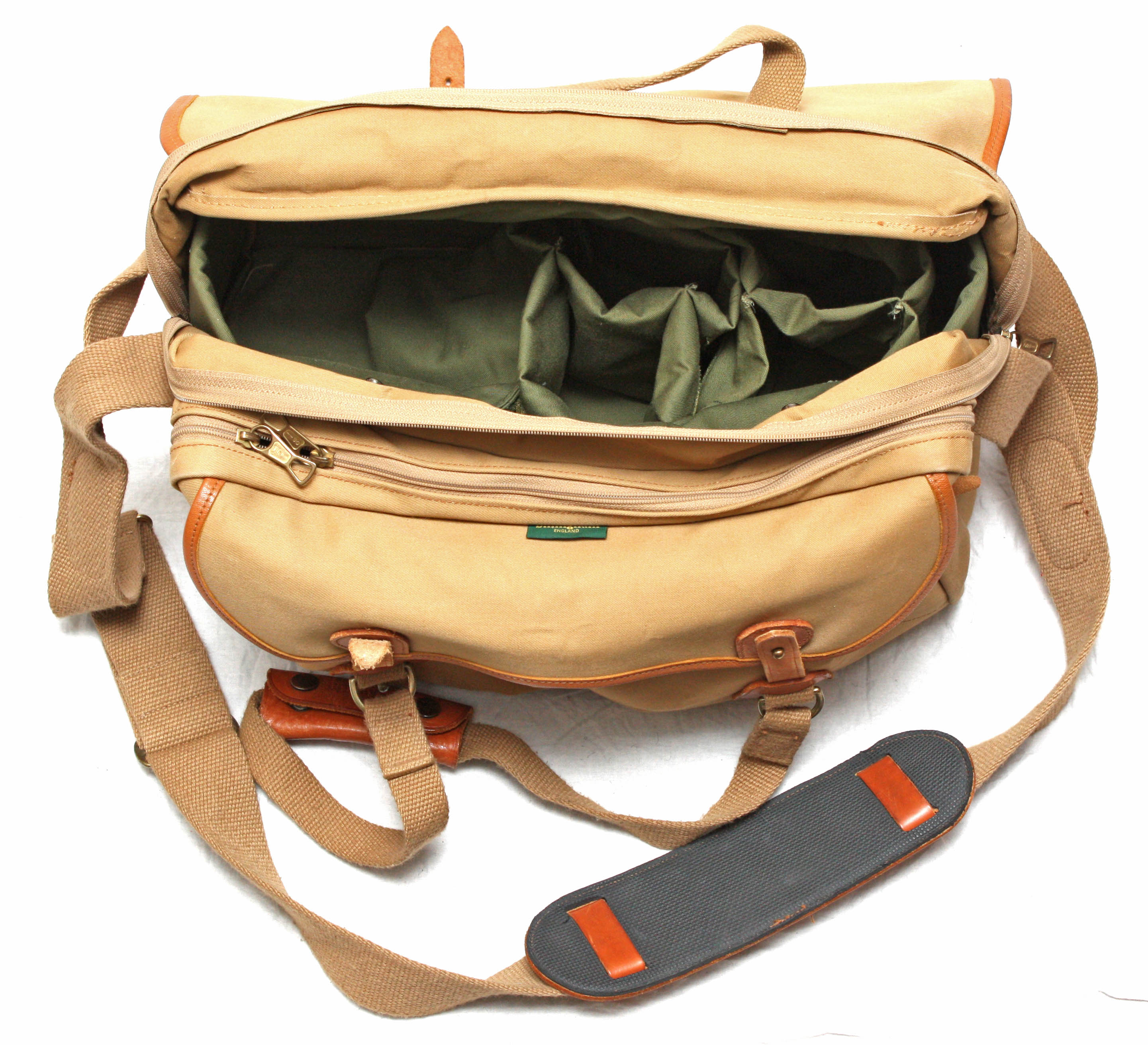 Billingham 445 Khaki / Tan Leather Camera Bag – Fits Large Camera ...