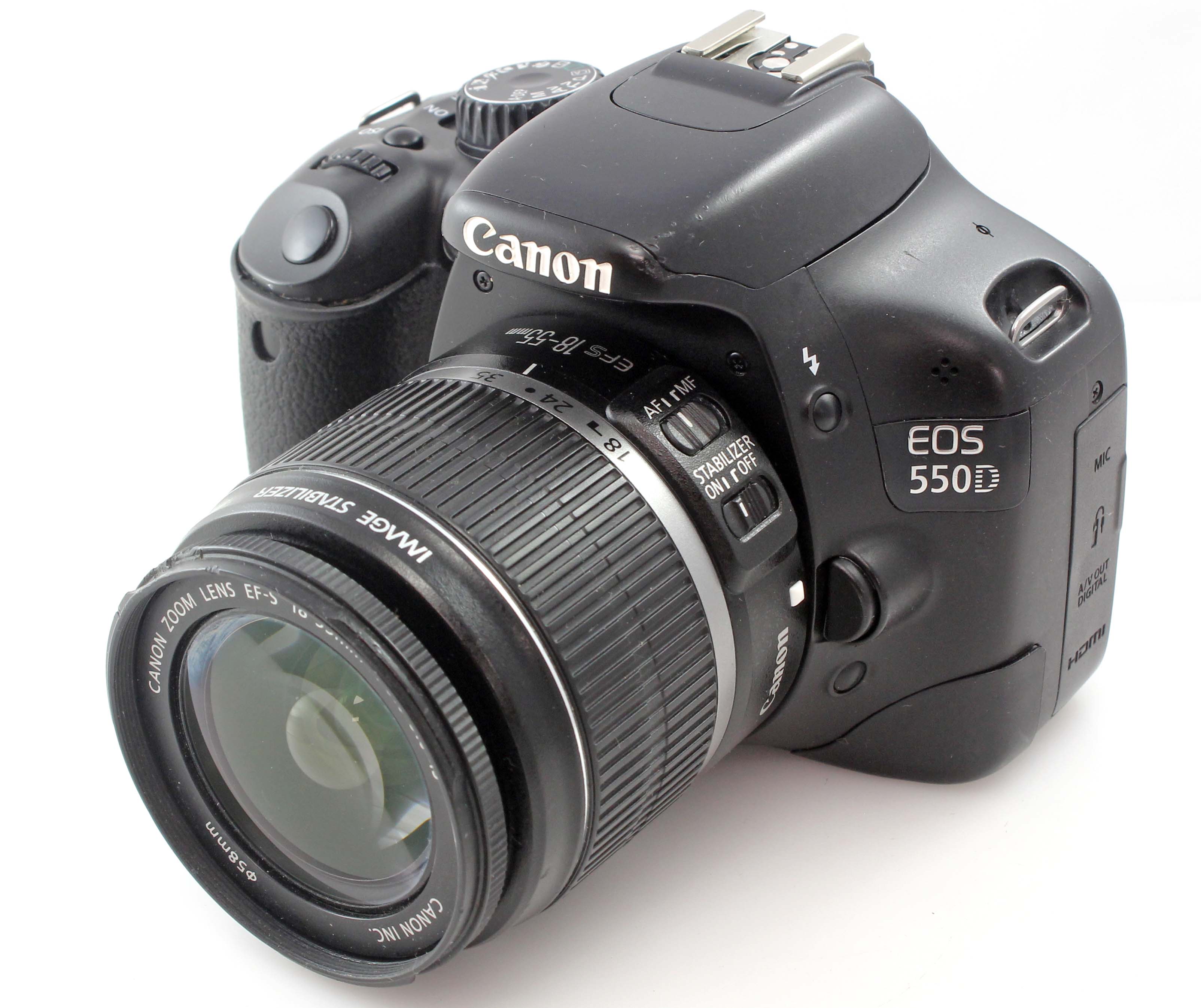 Canon EOS 550D – 18MP APS-C Sensor DSLR Camera w/ 18-55mm f/3.5-5.6 IS ...