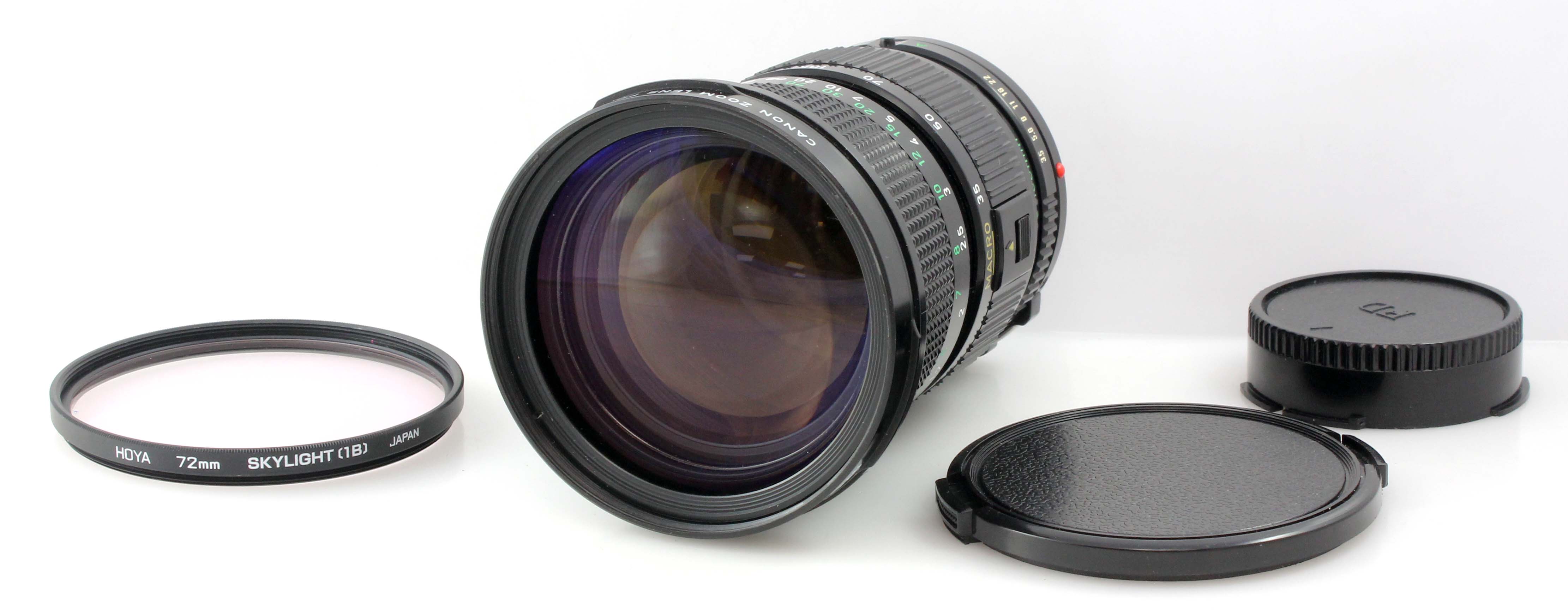 Canon FD 35-105mm f/3.5 Macro Zoom Lens – Canon FD Mount – w/ caps ...