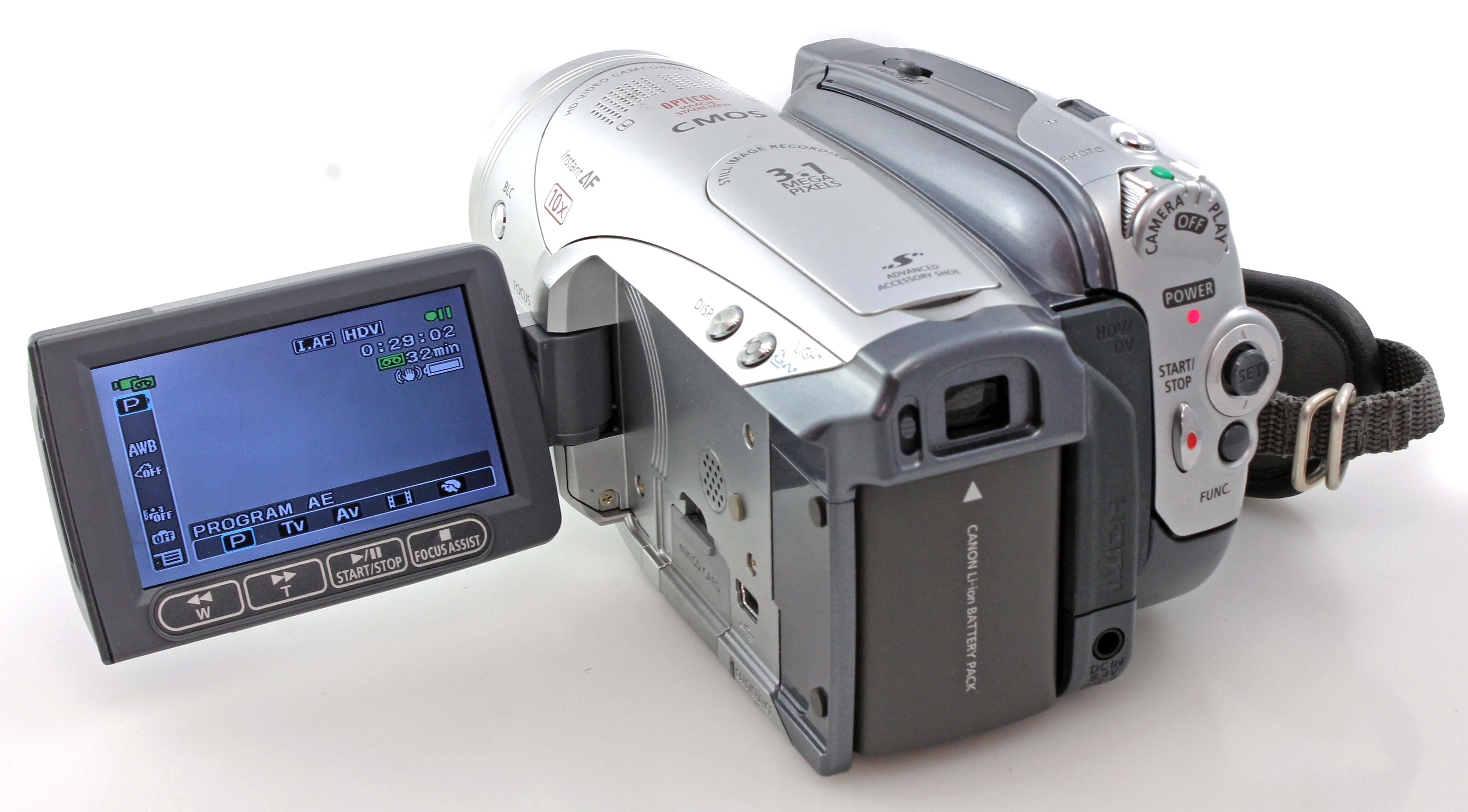 Canon HV20 HDV1080i Mini DV tape Format Handycam Movie Camera Camcorder ...