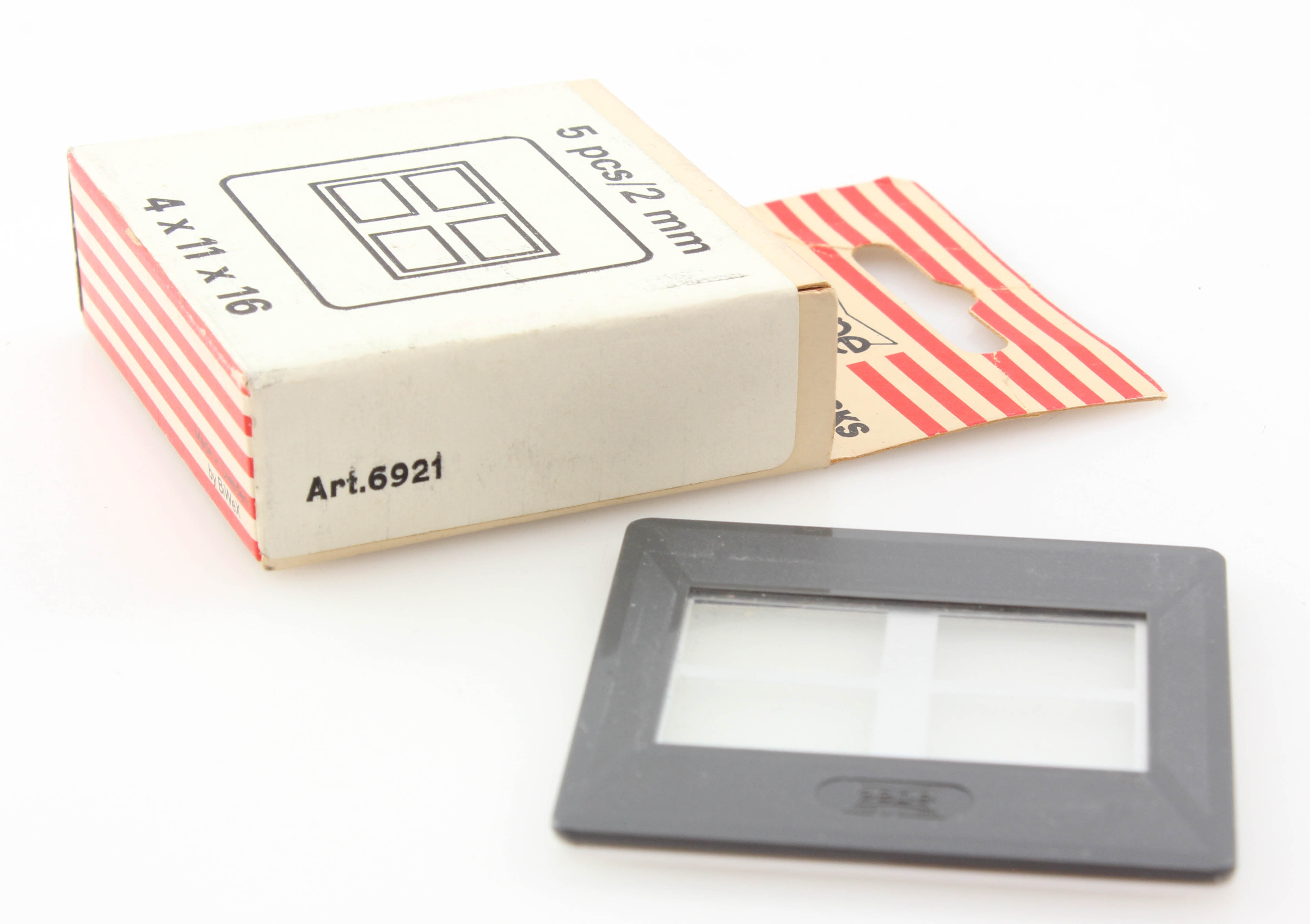 GePe 5x Multi Image Masks 11x16mm 4-Opening Glass Slide Mount ( 2mm ...