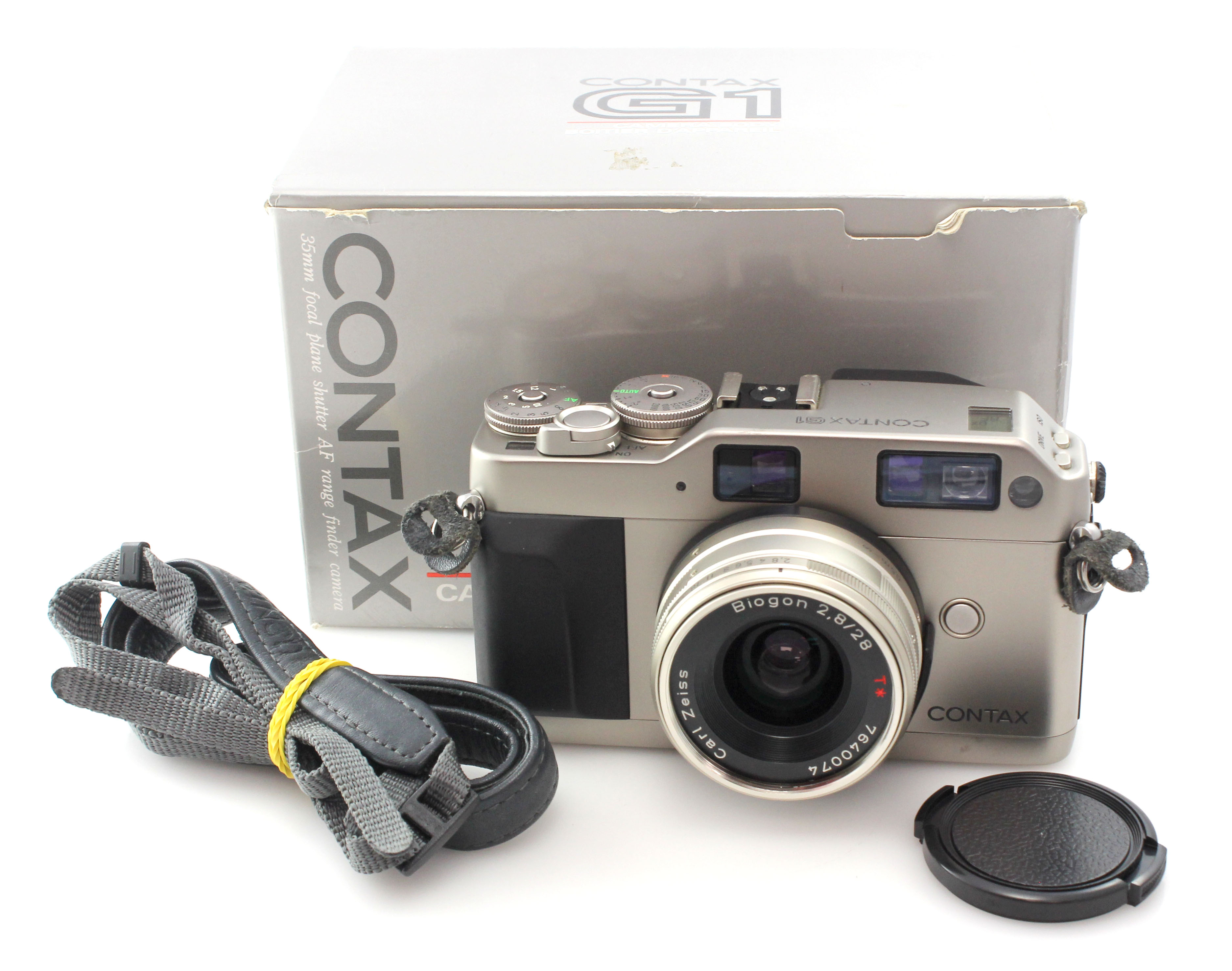 Boxed Contax G1 Rangefinder (Green Label) 35mm Film Camera w/ 28mm f/2. ...