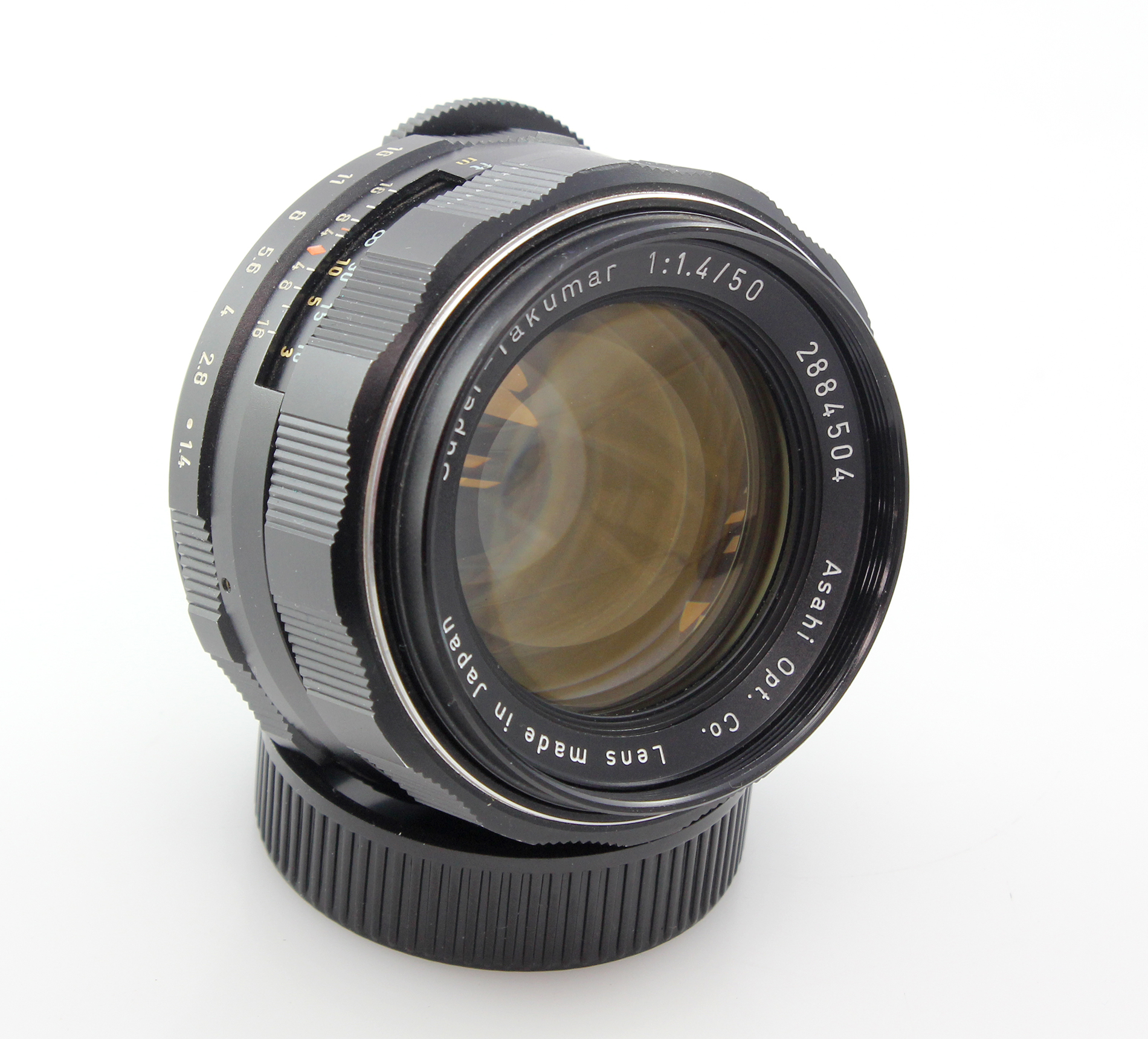 Pentax Super Takumar 50mm f1.4 M42 Fast Prime Lens – Yellow Radioactive ...