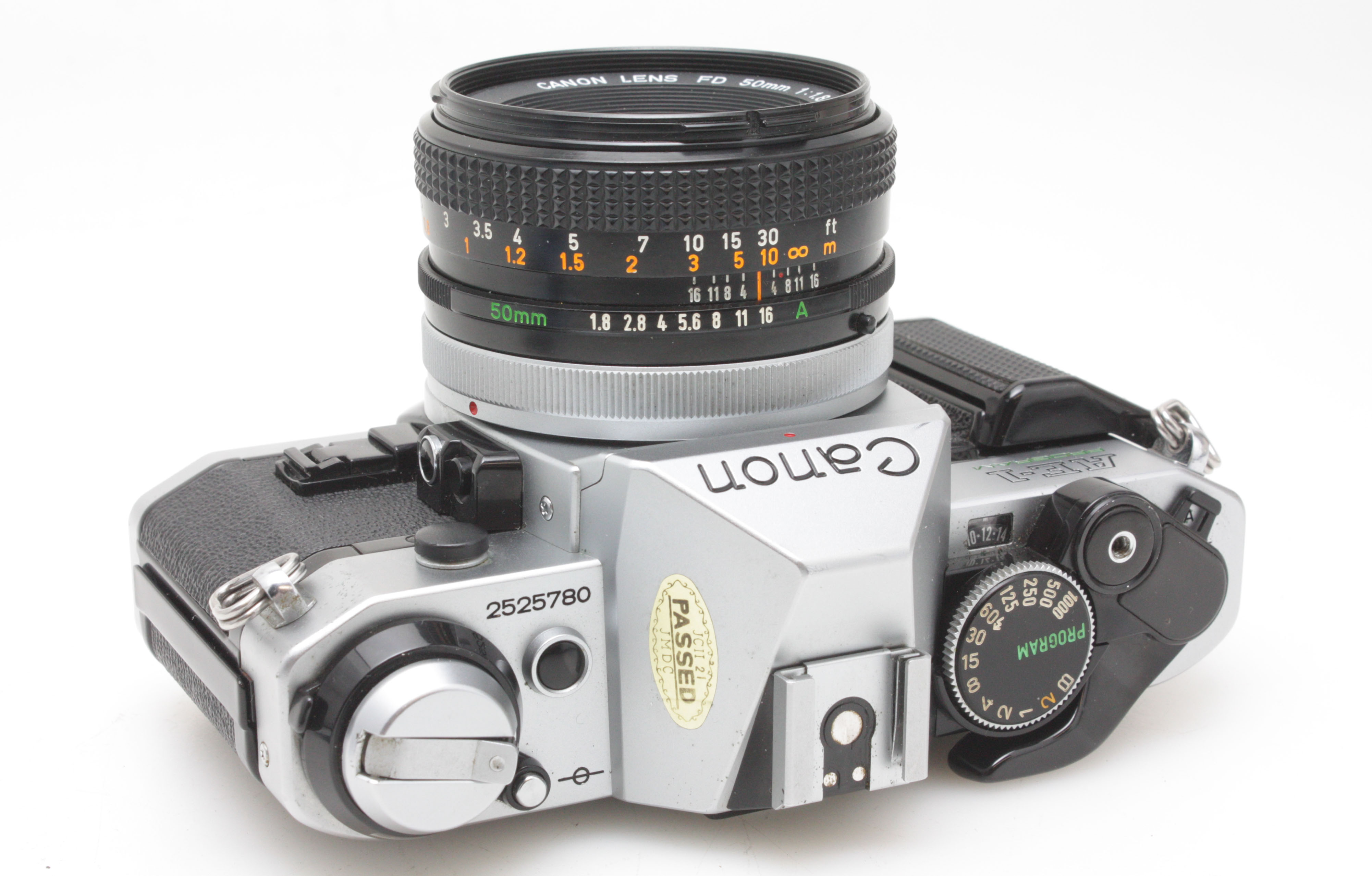 Canon AE-1 Programme 35mm SLR Film Camera w/ 50mm f1.8 S.C FD Prime ...